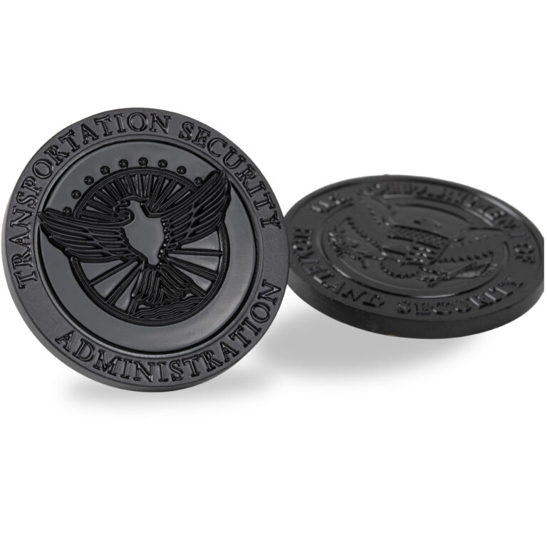 TSA Challenge Coin (Blackout) - DHSGiftShop.com